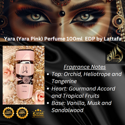 Yara (Yara Pink) Perfume 100ml EDP by Lattafa – Luxuria Empire