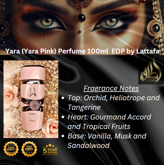 Yara (Yara Pink) Perfume 100ml EDP by Lattafa – Luxuria Empire